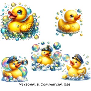 Yellow Rubber Duck Clipart Collection, Bubble Ducks, Transparent ...