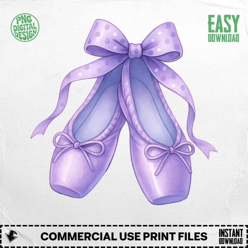 Ballet Shoes Clipart - Etsy