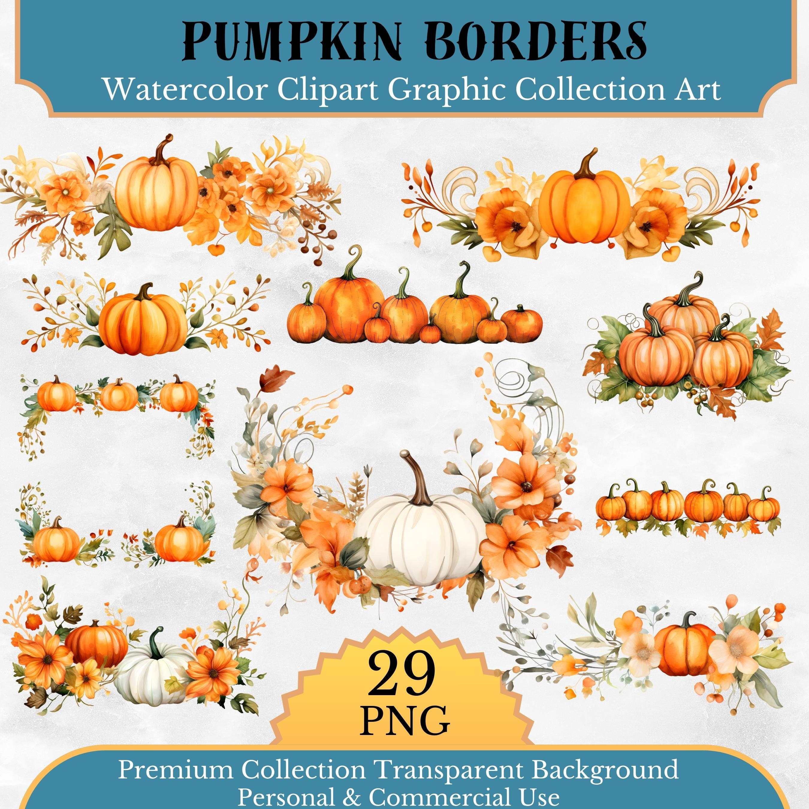 Cute Pumpkin Border