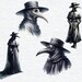 Plague Doctor Clipart Plague Doctor PNG Watercolor Doctor - Etsy