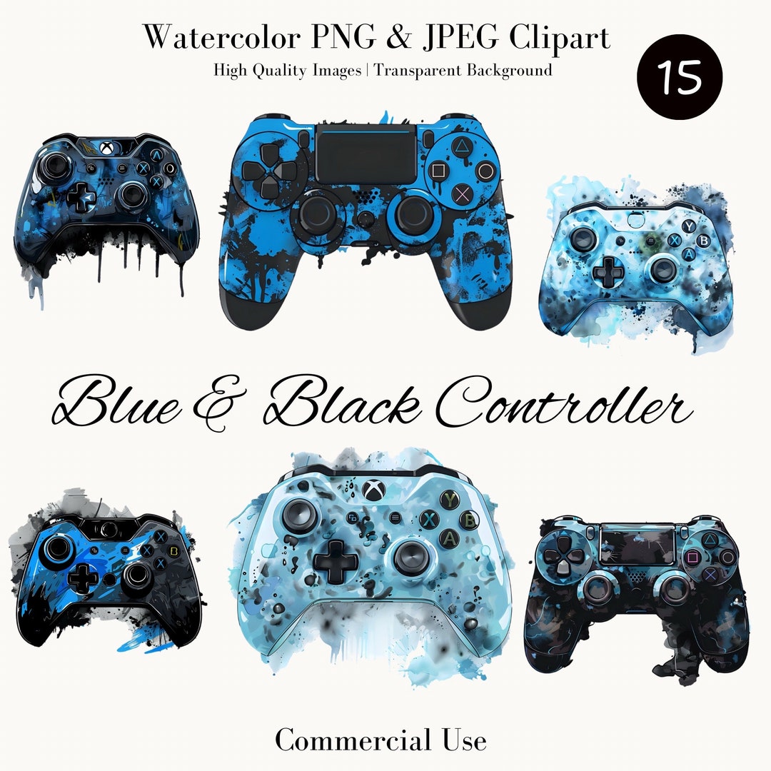 15 Game Controller Clipart Set, High-quality Png-jpgs for Digital ...