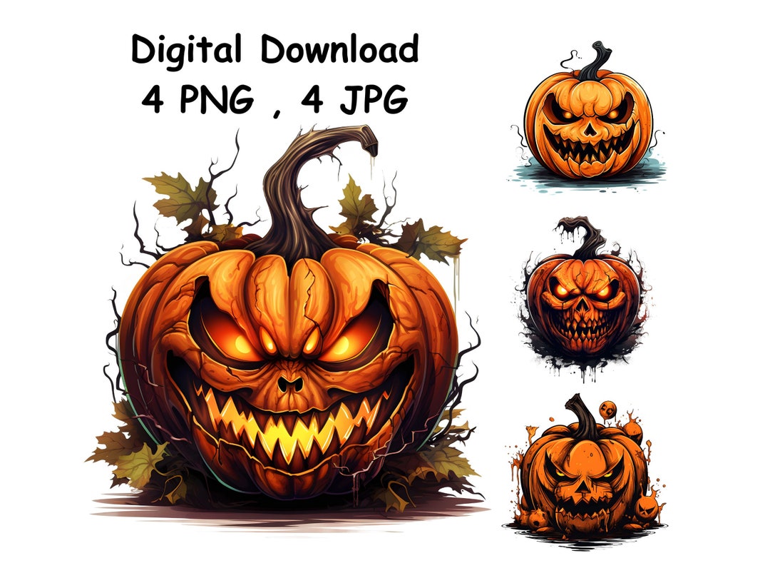 Spooky Halloween Clipart PNG, Pumpkin Clipart PNG, Pumpkin PNG ...