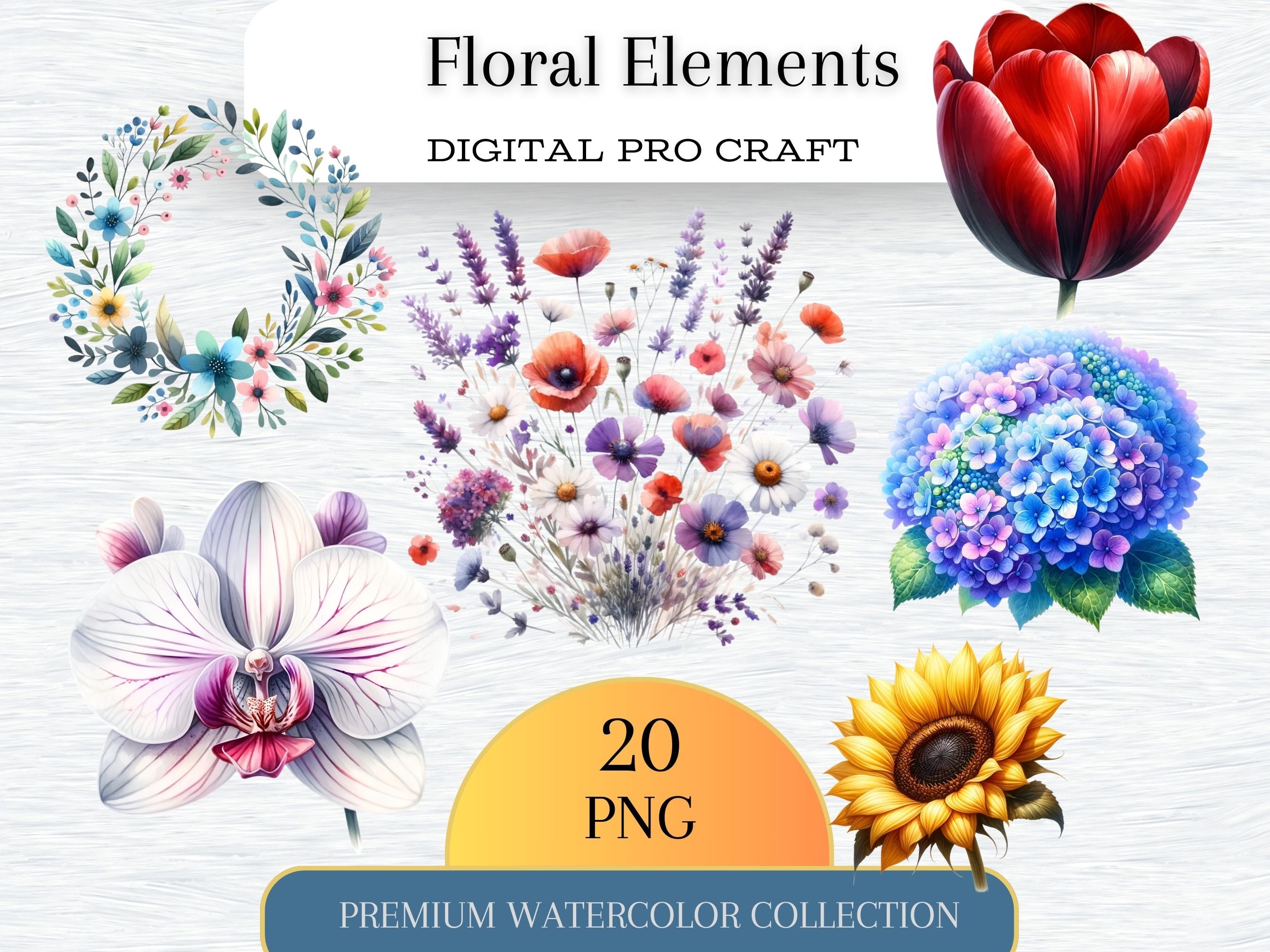 Watercolor Floral Pattern Watercolor Flower Design Flowers - Etsy