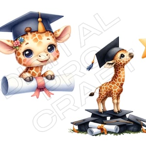 Giraffe Graduation Clipart, Giraffe Clipart, Graduation Clipart ...