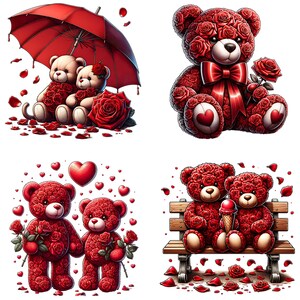 Valentines Teddy Bear Clipart, Valentines Graphics, Valentines Day ...