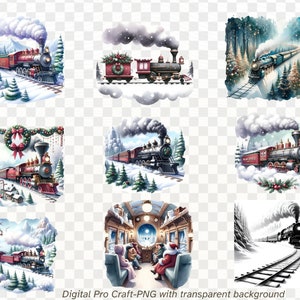 Polar Express Png Sublimation Design, Merry Christmas Png, Happy New ...