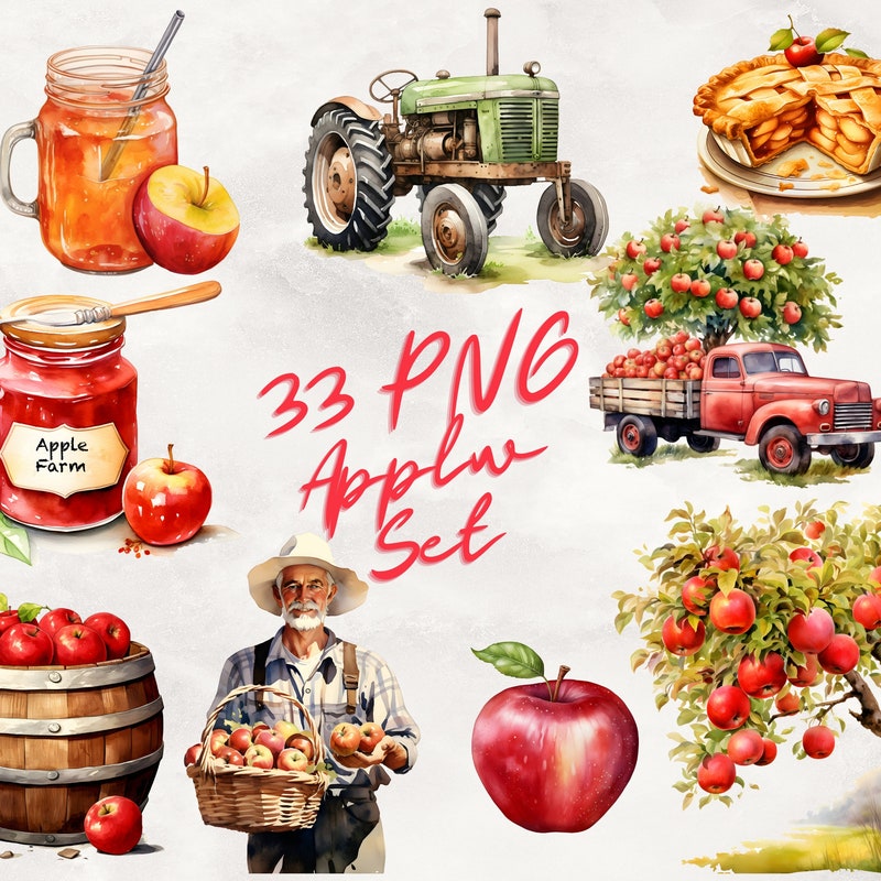 Johnny Appleseed Clipart - Etsy