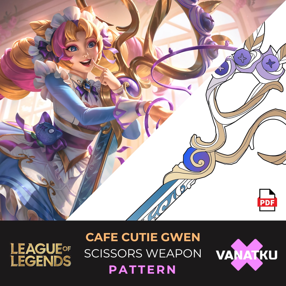 Cafe Cuties Gwen Scissors Shears League of Legends Blade Dagger Cosplay ...