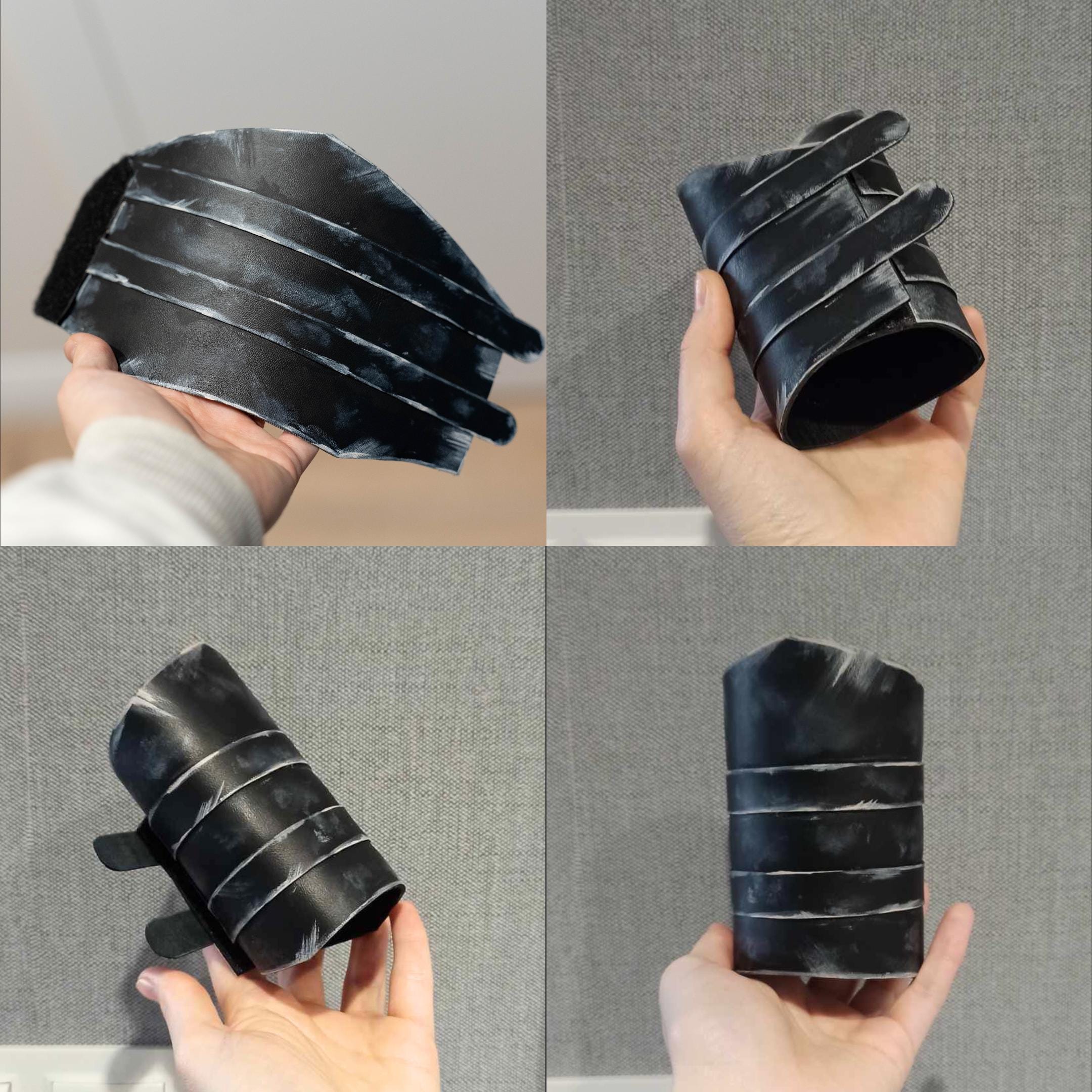 Vi Arcane 2 Pit Fighter Enforcer Piltover Leather Bracelet Prop Cosplay ...