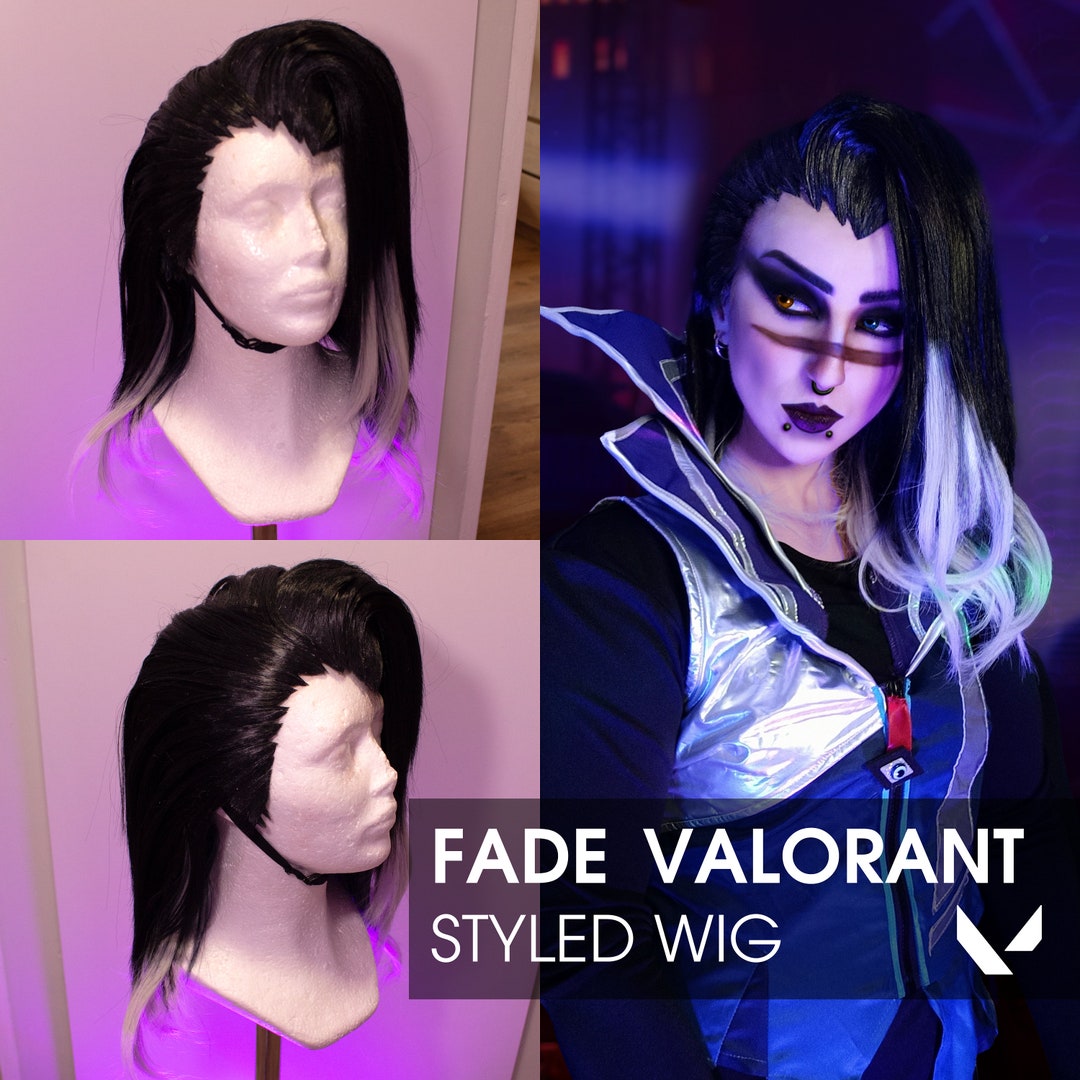 Fade Agent Inspired Valorant Hazal Eyletmez Riot Game Wig Toupee Cap ...