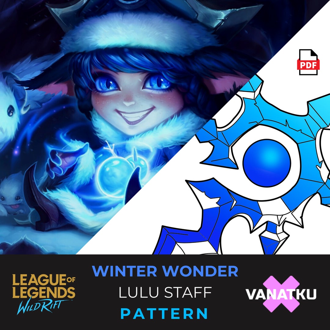 Winter Wonder Lulu Staff League of Legends Wild Rift Christmas Wand Rod ...
