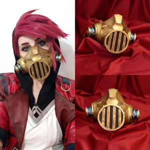Tutorial & Pattern - Enforcer Mask From Arcane Vi Jinx Inspired League ...