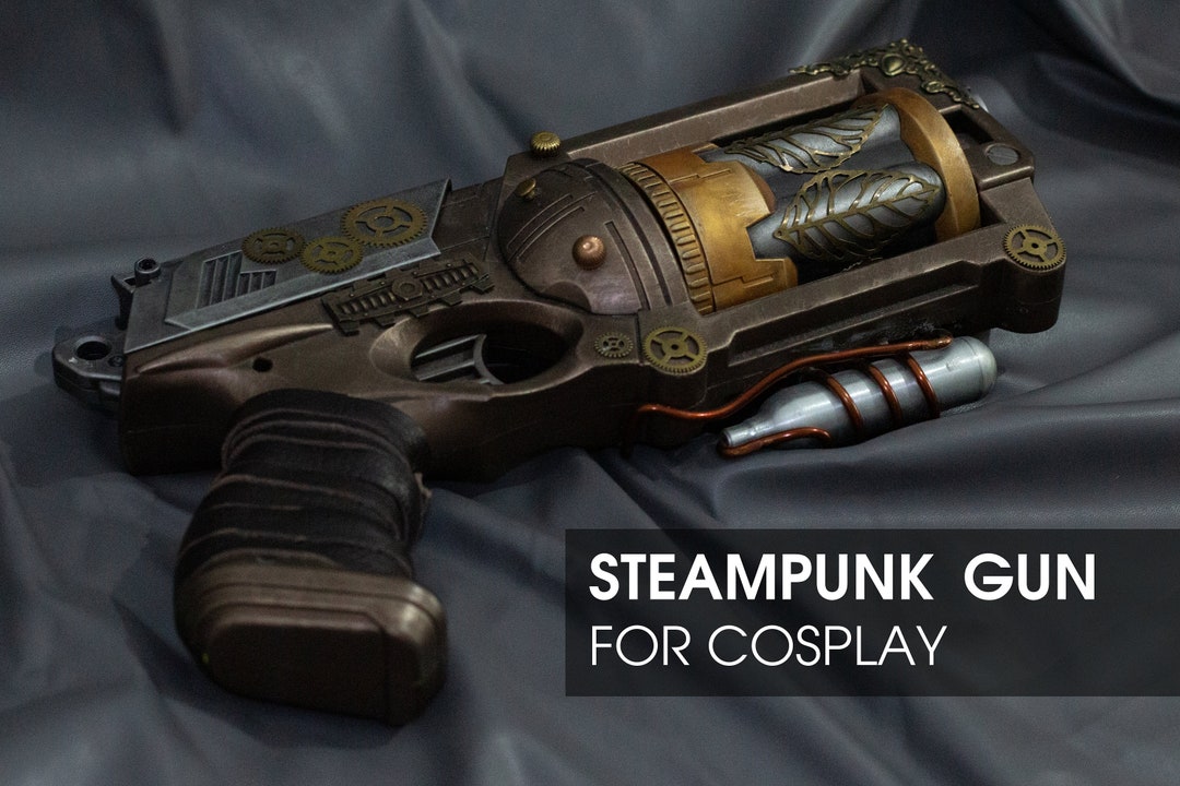 Steampunk Fake Gun Pistol Weapon Revolver Nerf Cosplay Costume Prop ...