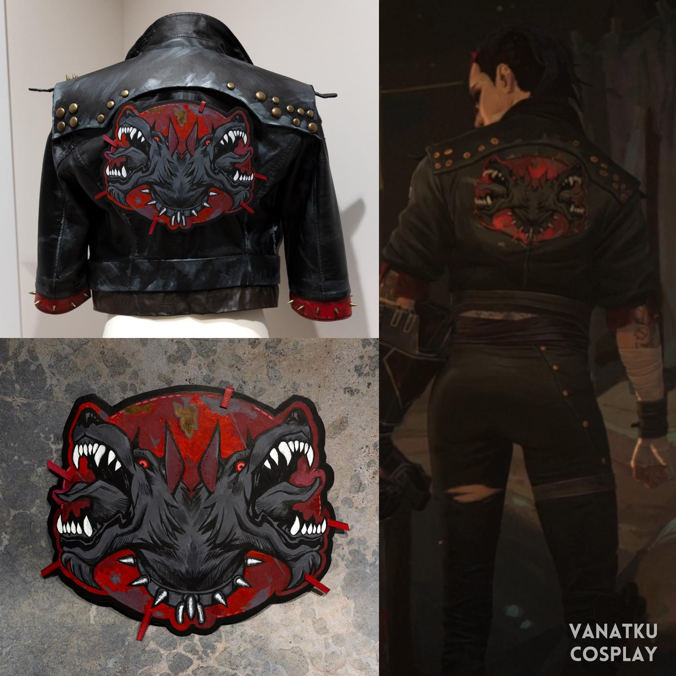 Arcane 2 Pit Fighter Emo Vi Customize Jacket Cosplay Patch Inspired ...