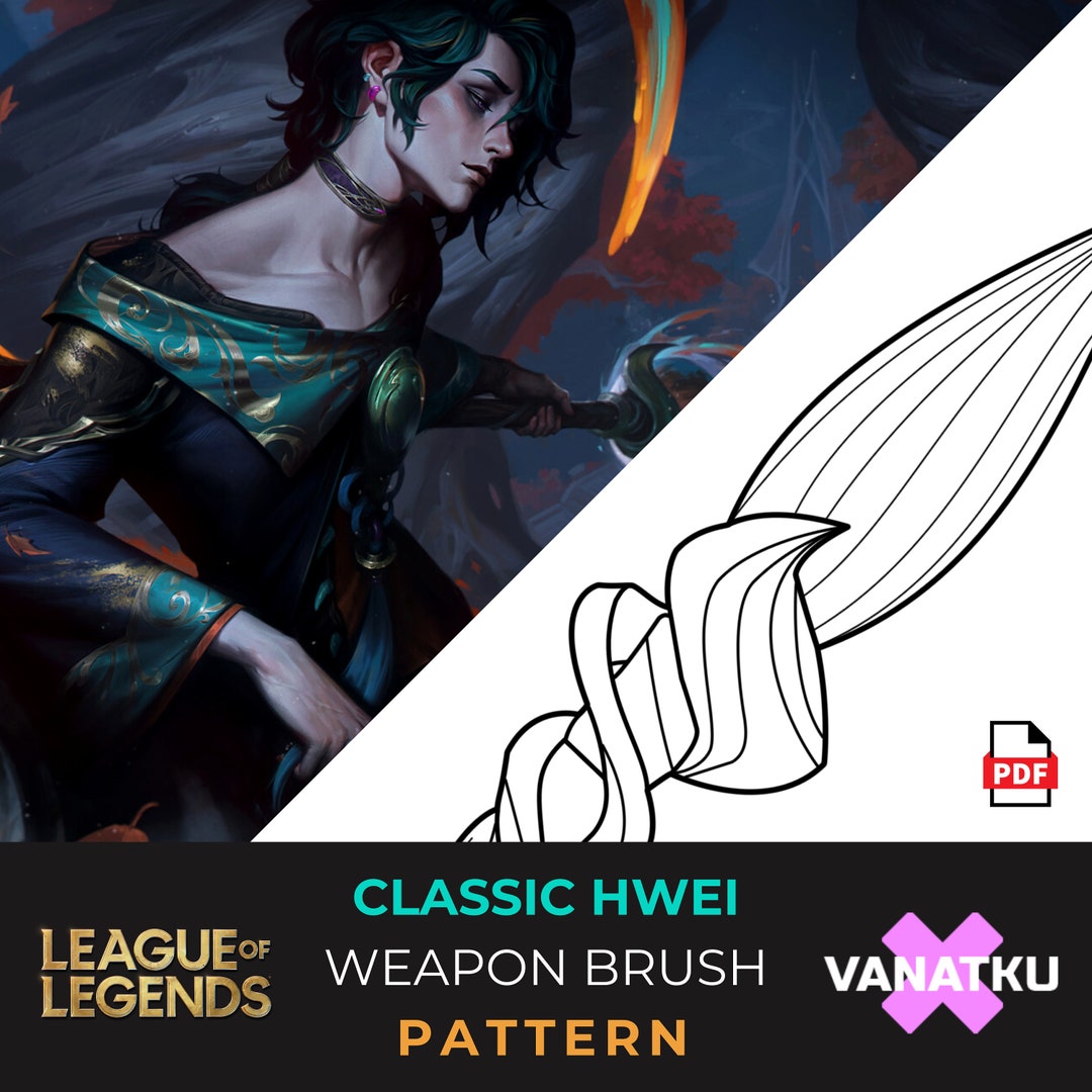 Classic Hwei Staff League of Legends Visionary Brush Artist - Etsy