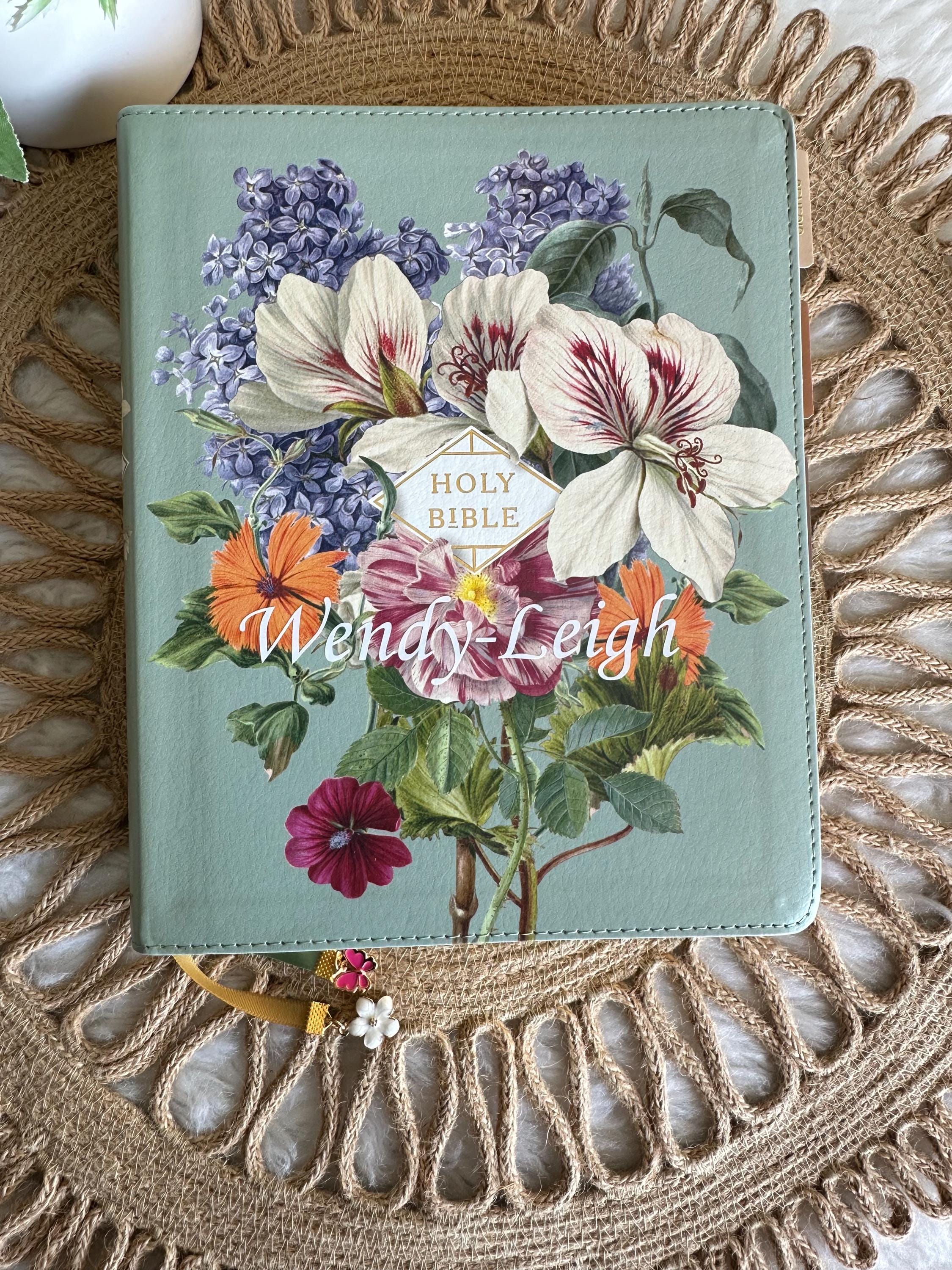 Personalized NASB Artisan Collection Bible, Floral Leathersoft Cover - Etsy
