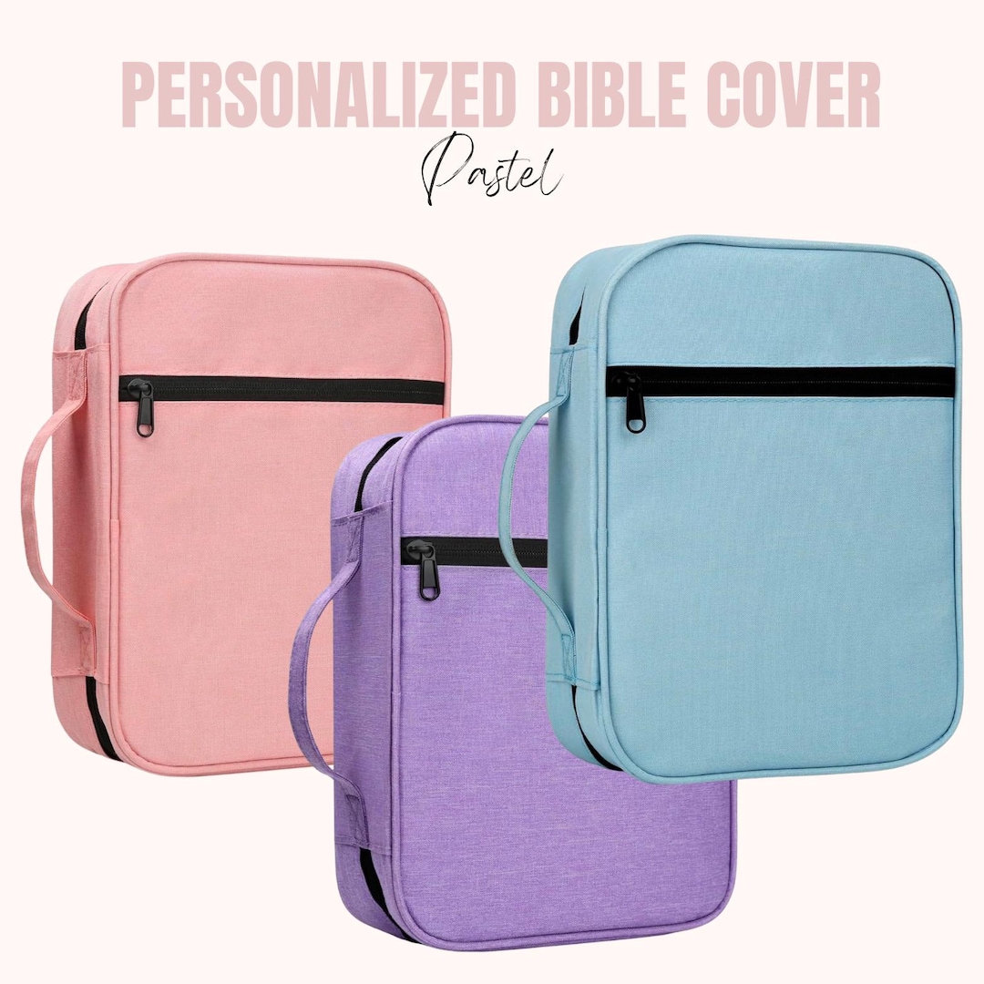 Personalized Women's Bible Cover, Bible Carrying Case, Women Bible Bag ...