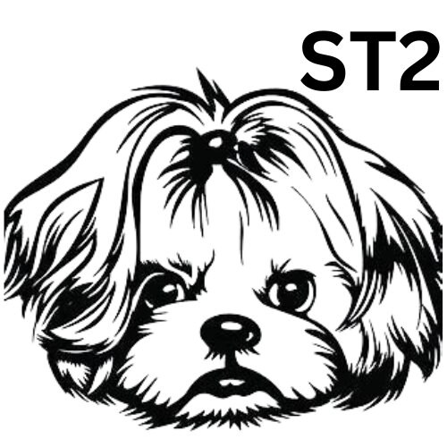 Shih Tzu | Decals | Peeking Shih Tzu Decal | Shih Tzu Sticker | Peeking ...