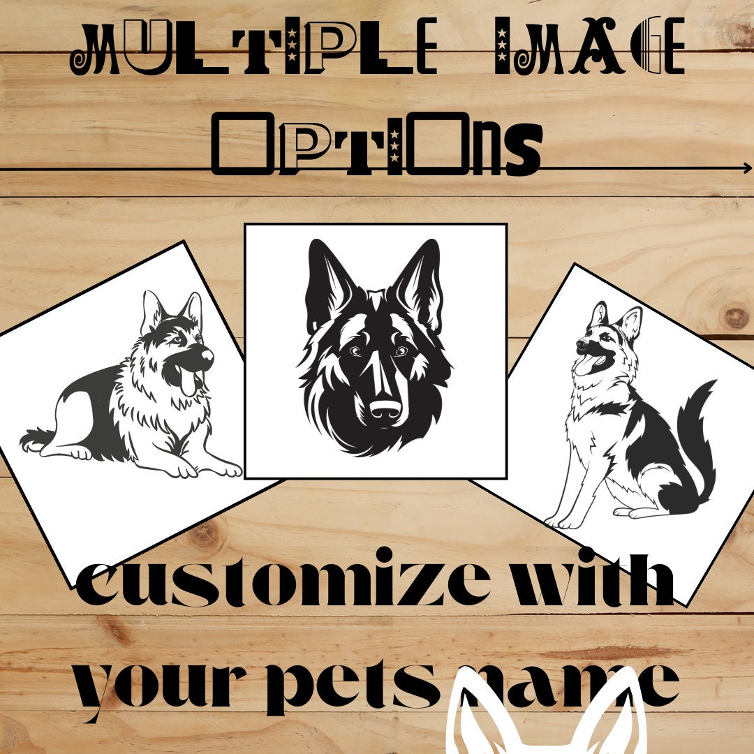 German Shepherds, Custom Vinyl Car Decals, Image Transfer, Pet ...