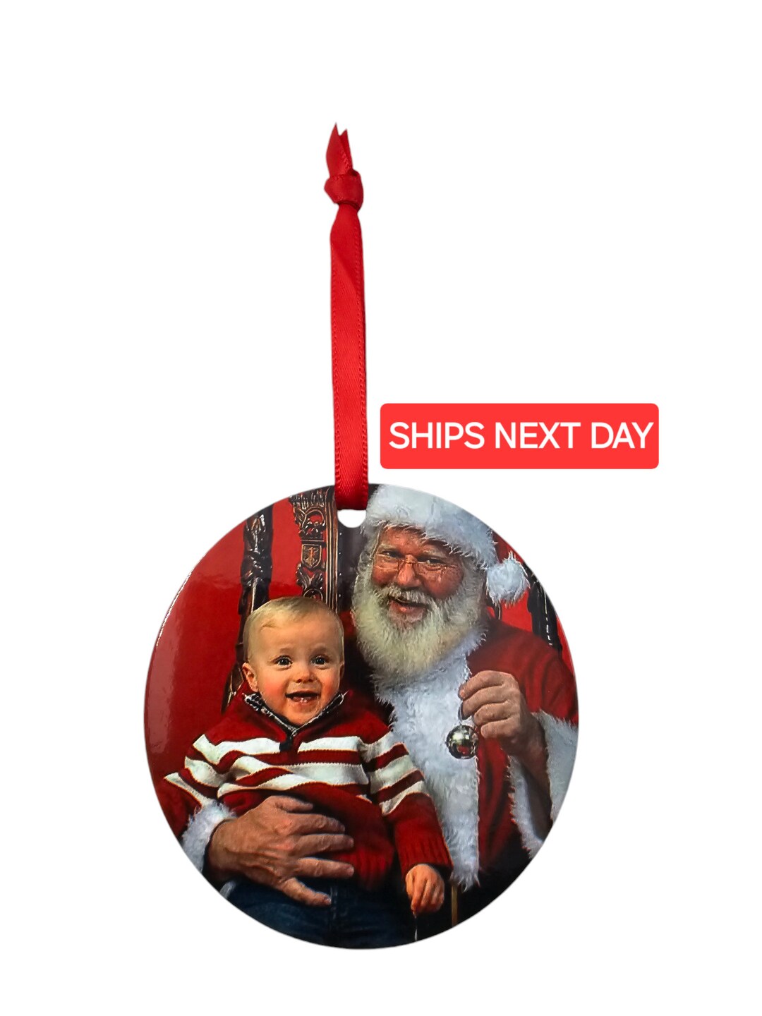 Personalized 2024 Christmas Ornament Customizable Year Photo Keepsake ...