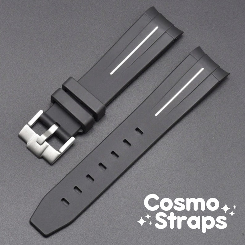 Moonswatch Rubber Strap | Seamless Waterproof Rubber Strap for Omega ...