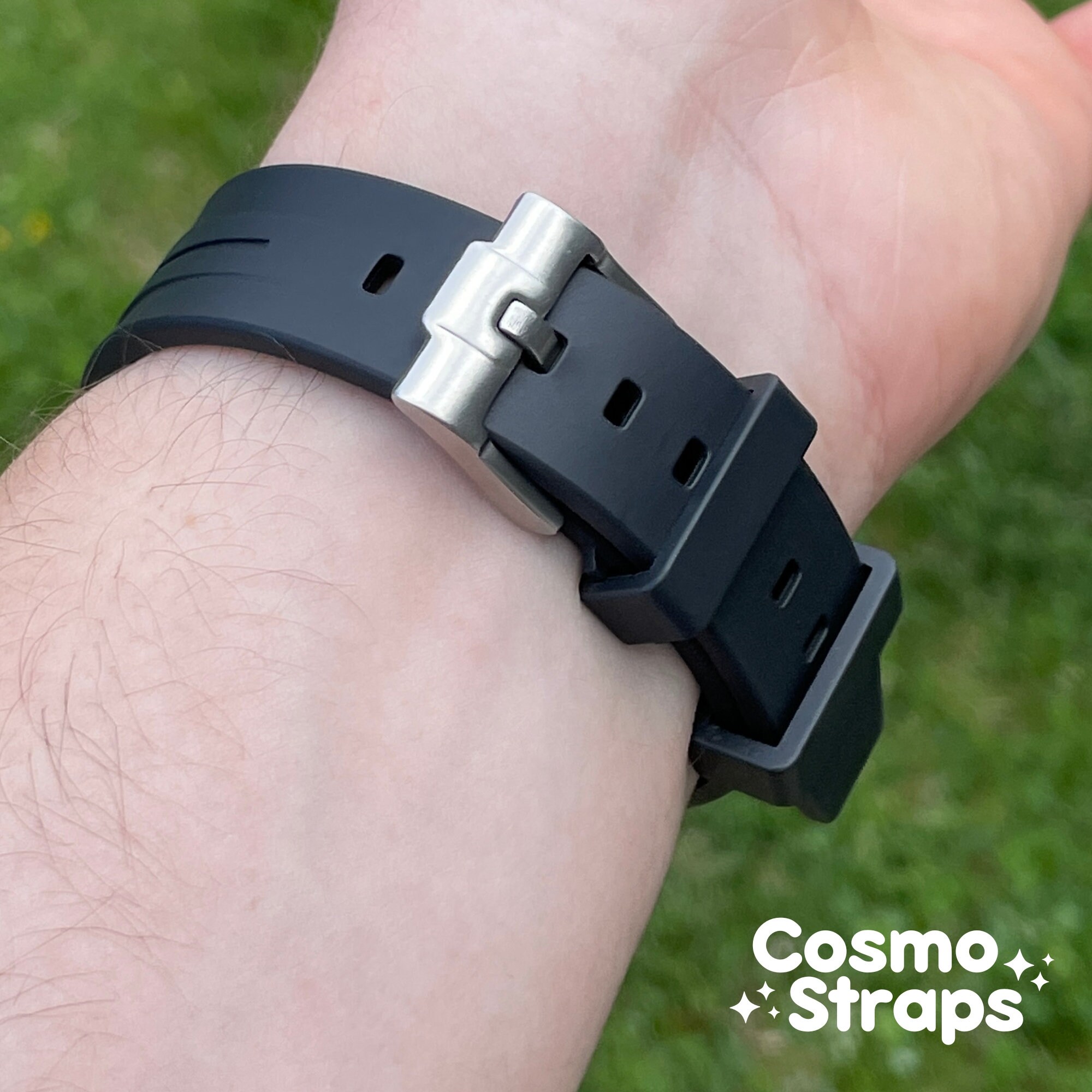 Midnight Moonswatch Rubber Strap | Integrated Waterproof Rubber Strap ...