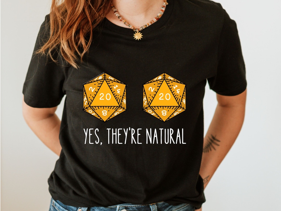 D20 Yes They're Natural Shirt Dnd T-shirt Funny Gift for - Etsy