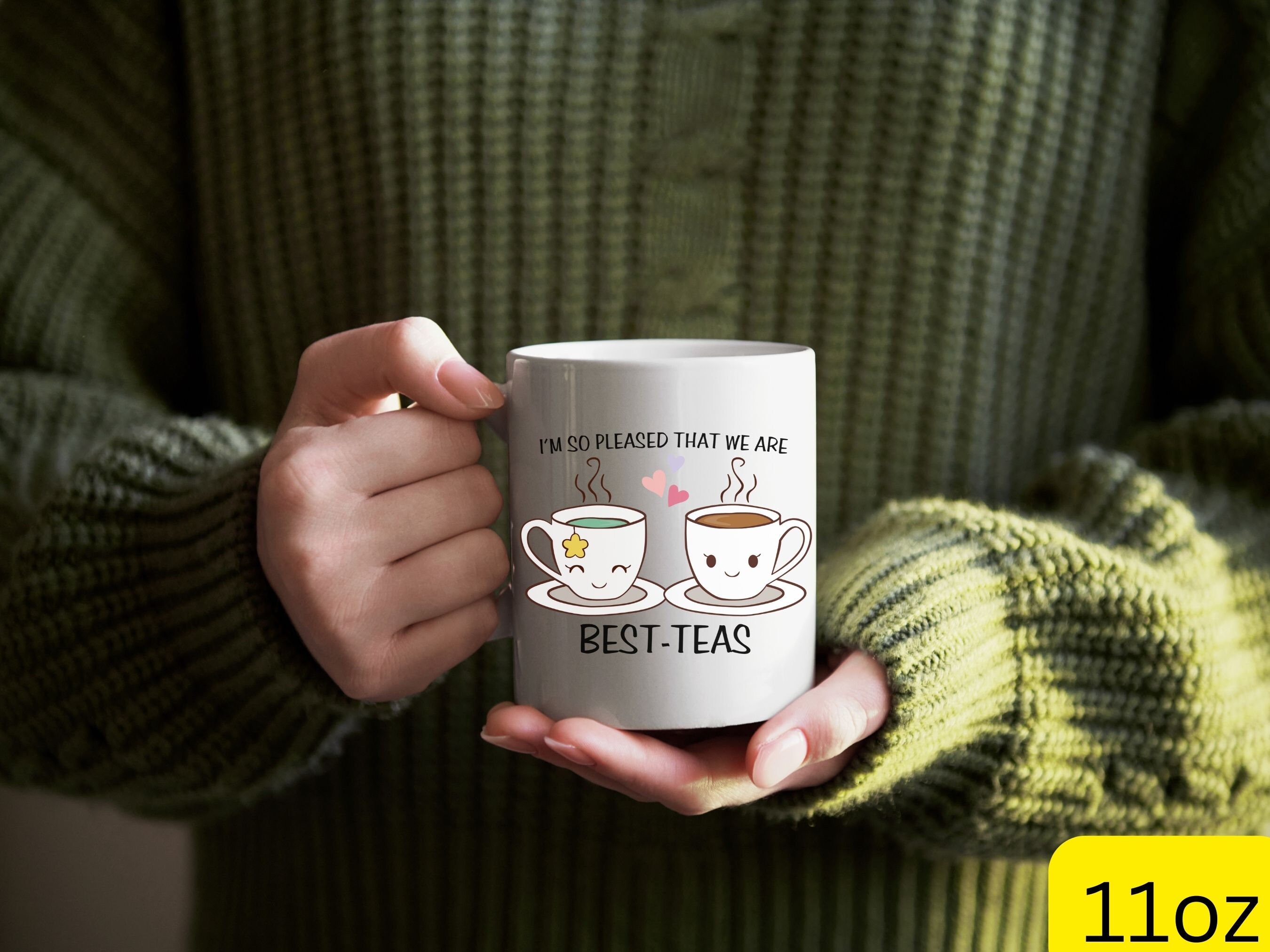 Personalised Best-tea Mug, Gift for Best Friend Who Loves Tea, Cute ...