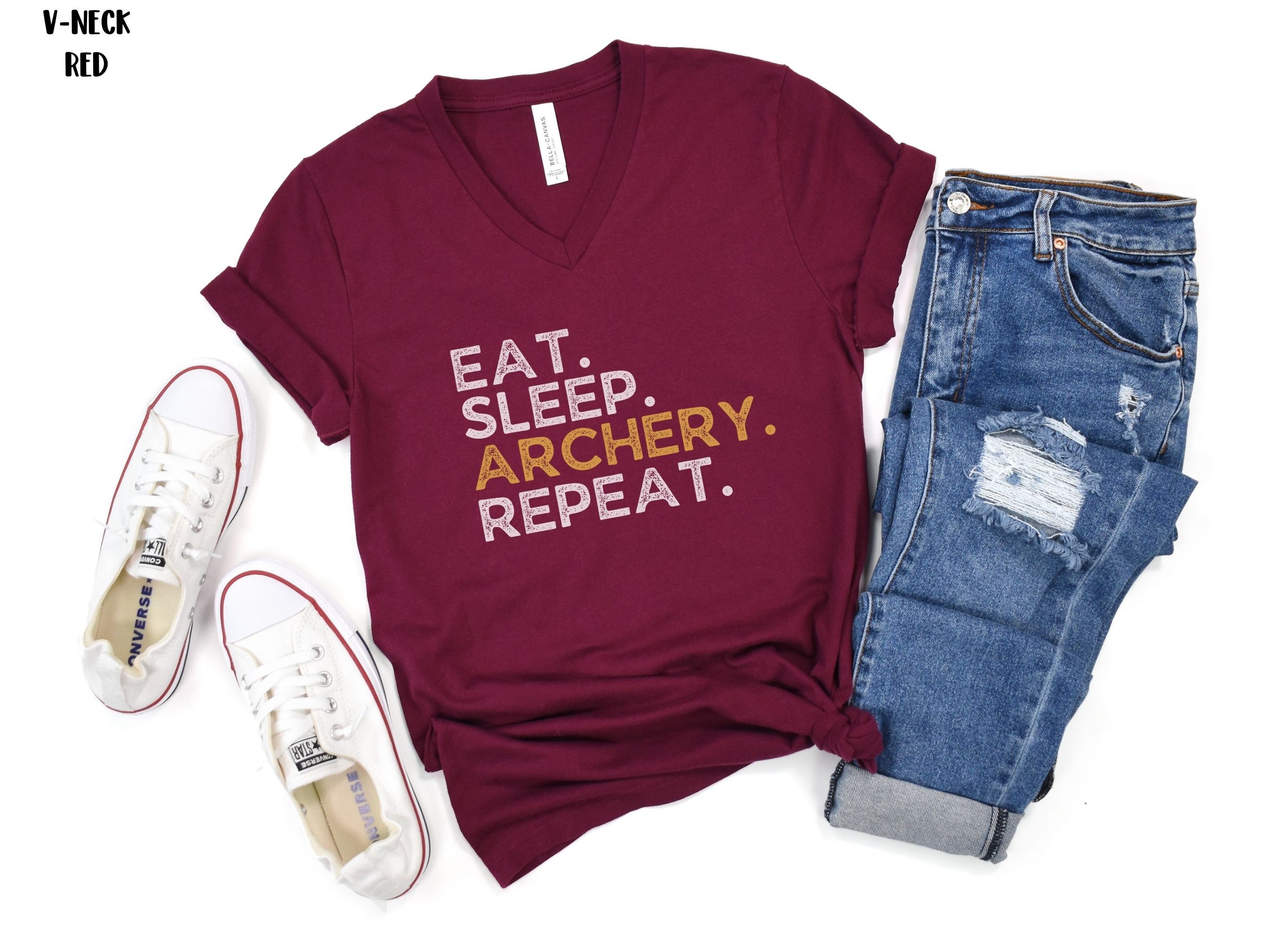 Eat Sleep Archery Repeat Shirt, Gift for Archery Fan, Gift Ideas for ...