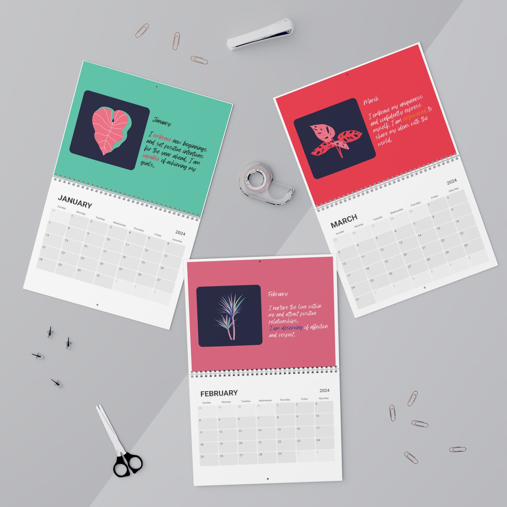 2024 Affirmations Calendar - Etsy