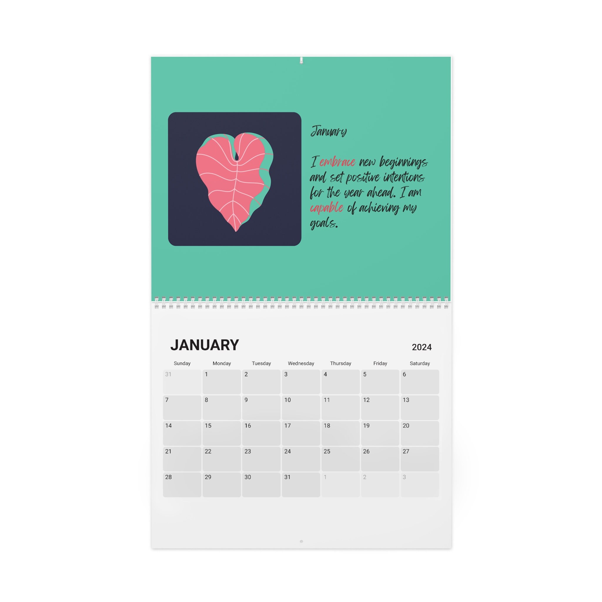 2024 Affirmations Calendar - Etsy