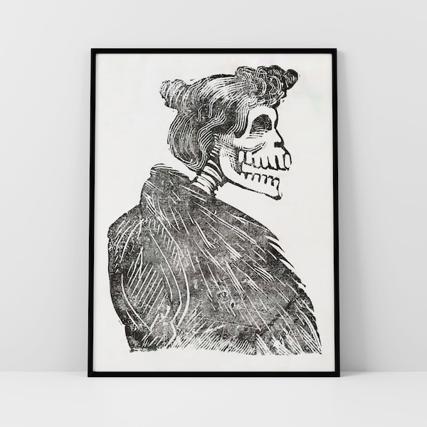 Female Skeleton Art - Etsy