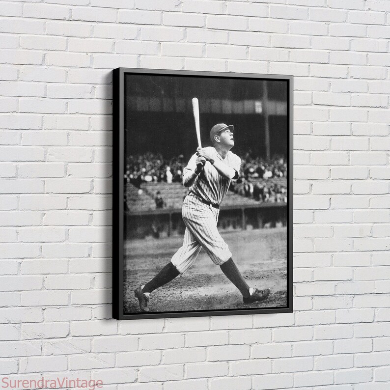 Babe Ruth Poster New York Yankees Canvas Poster Wall Art Home Decor ...