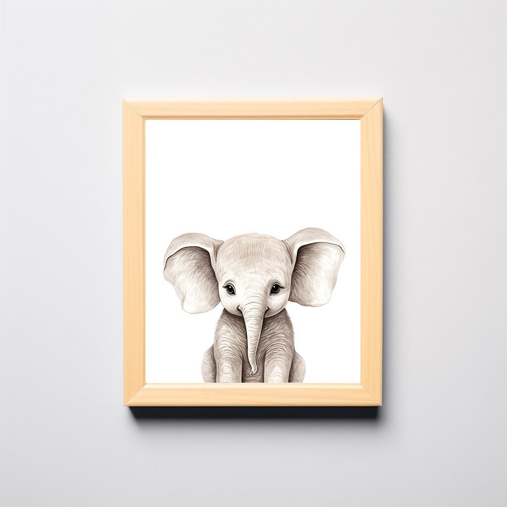 Watercolor Safari Animals Nursery Decor Nursery Art - Etsy