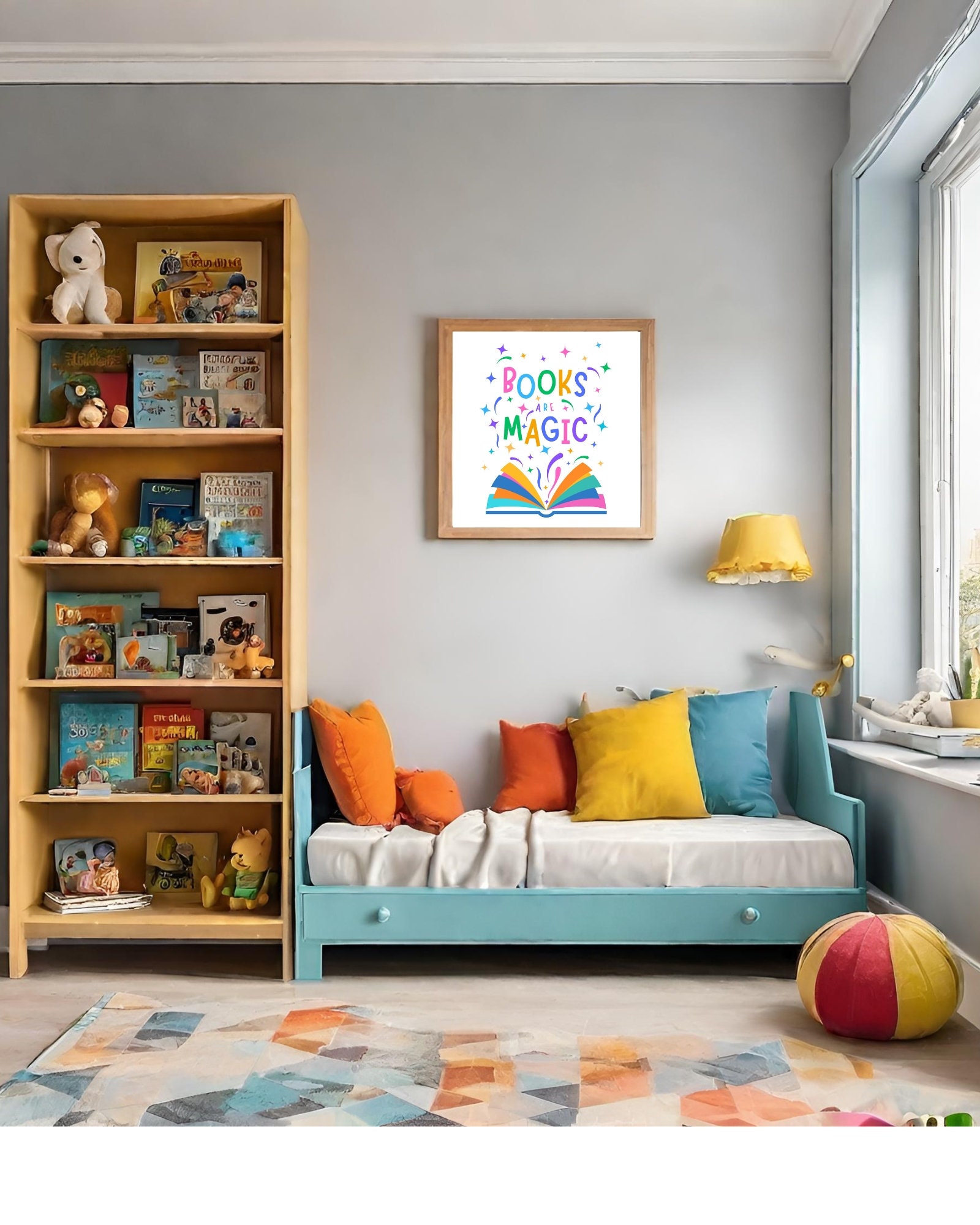 Books Are Magic: Colorful Poster for Parents and Daycare/preschool ...