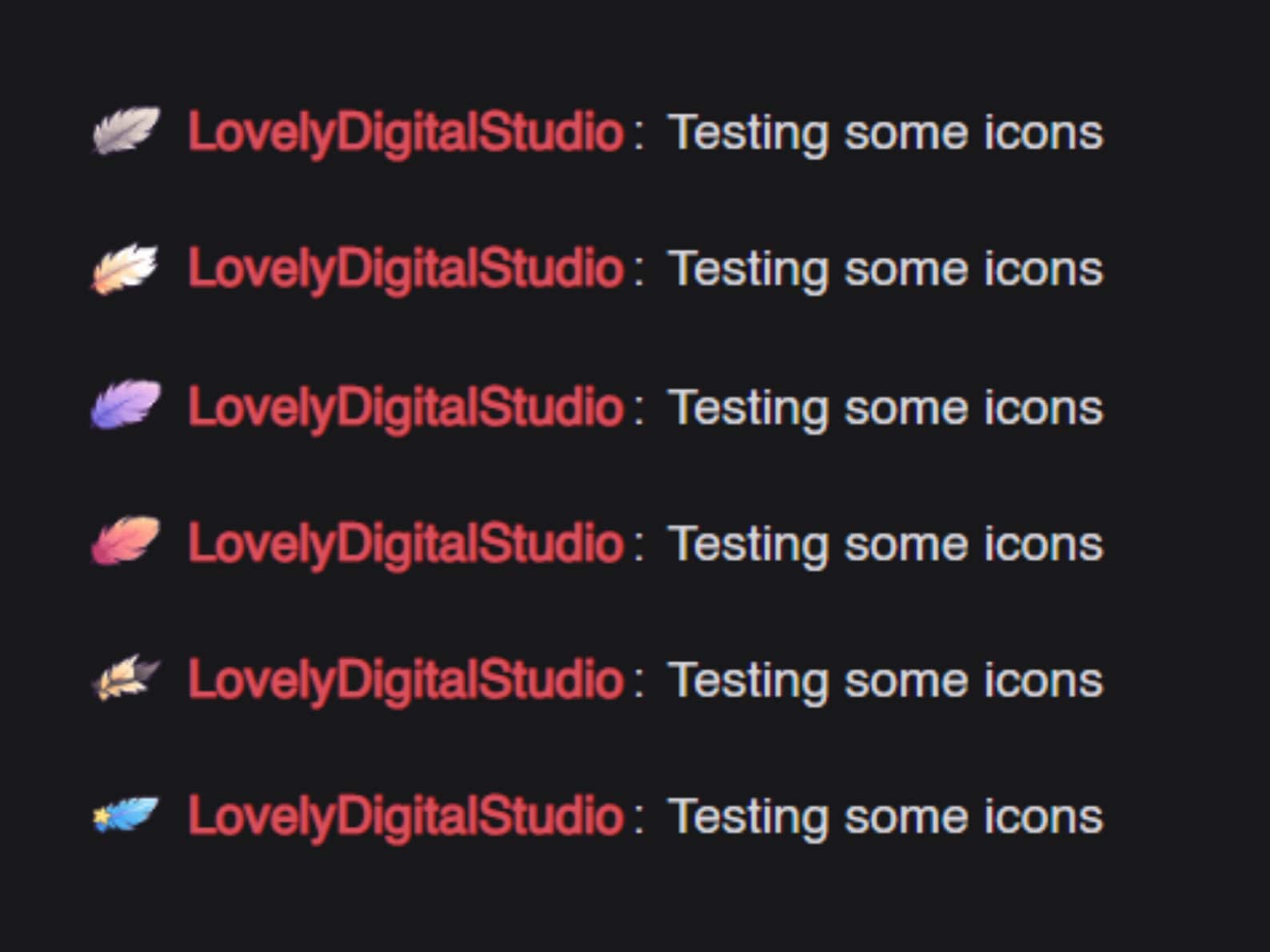 6 Cute Feather Badges, Twitch Subscriber Badges, Sub Badges, Twitch ...