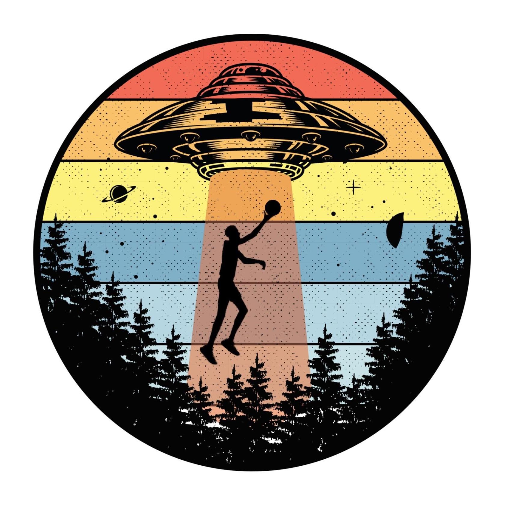 Wembanyama Retro UFO Abduction T-shirt | Vintage Sunset Alien ...