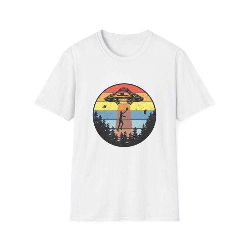 Wembanyama Retro UFO Abduction T-shirt | Vintage Sunset Alien ...