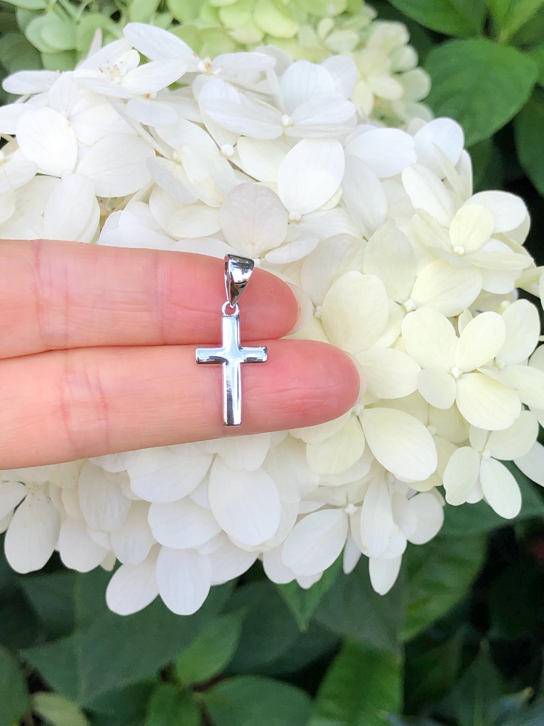 16.5mm/0.65in Silver Cross Pendant Sterling Silver 925, Plain Cross ...