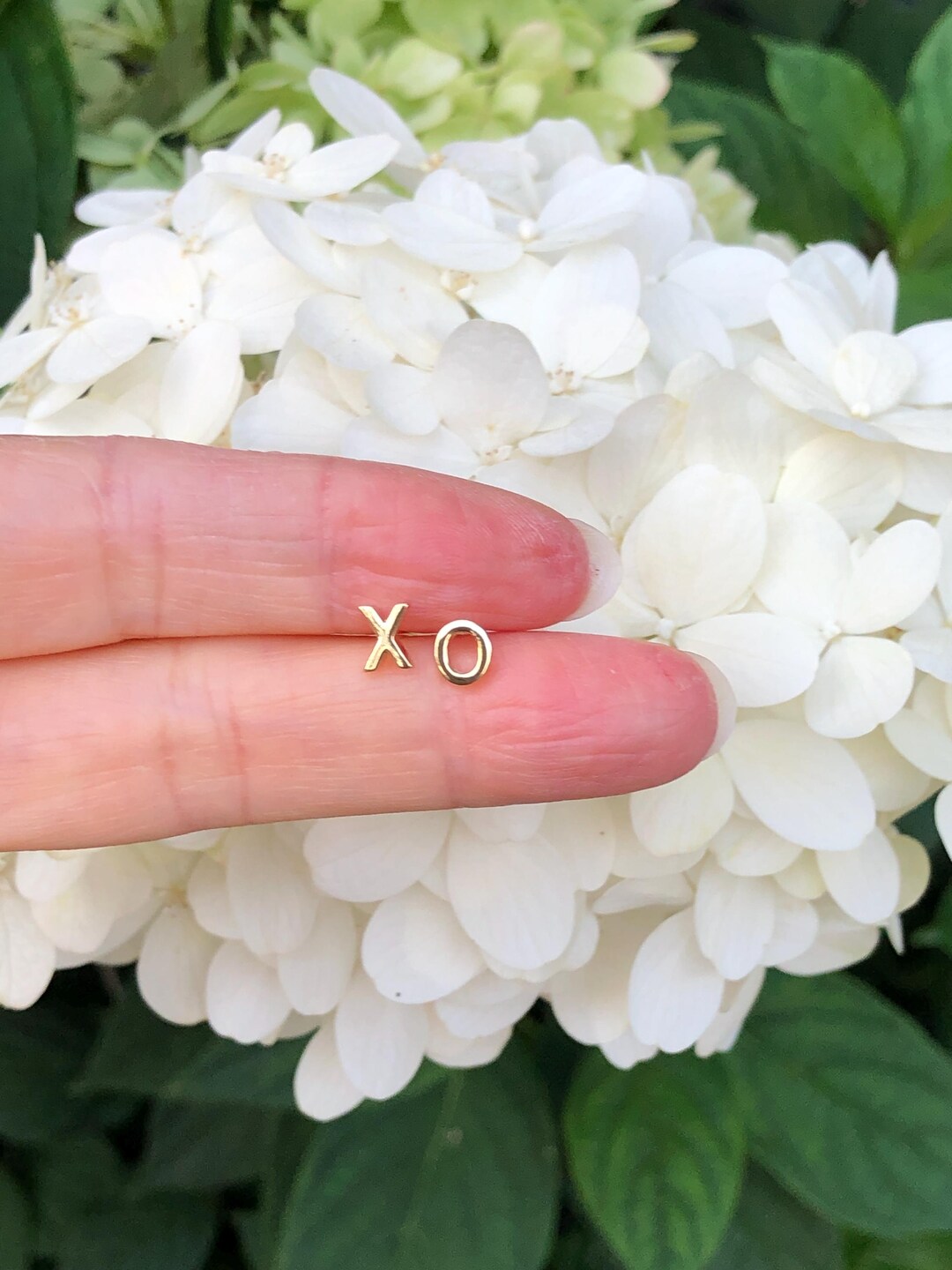 5mm Gold X O Stud Earrings Sterling Silver 925, Gold Plated, Plain ...