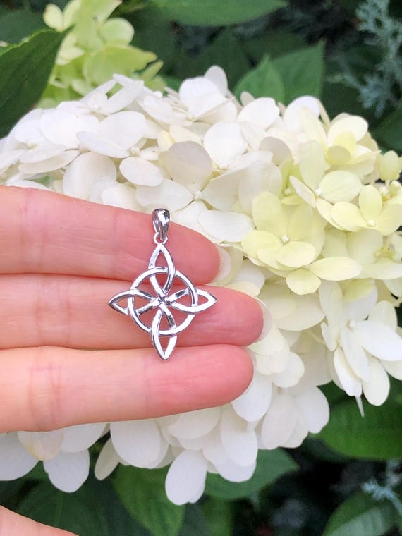 Celtic Knot Quaternary Witches Knot Witches Knot Necklace Protection