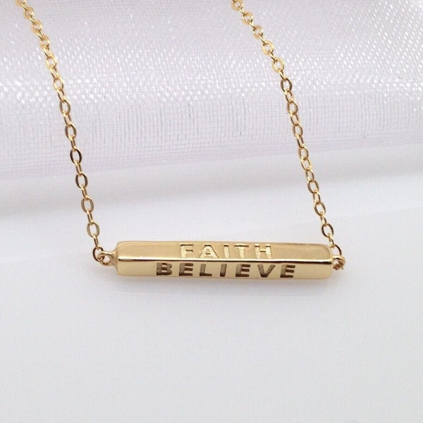 Believe Necklace - Etsy