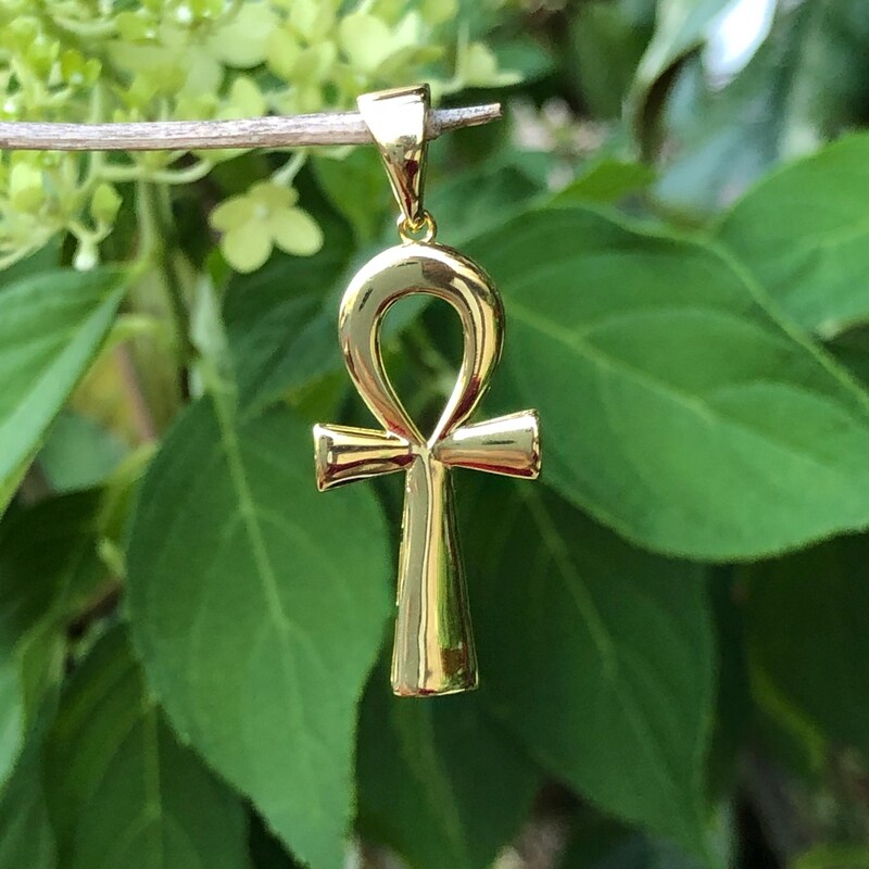 14k Ankh Gold Pendant - Etsy
