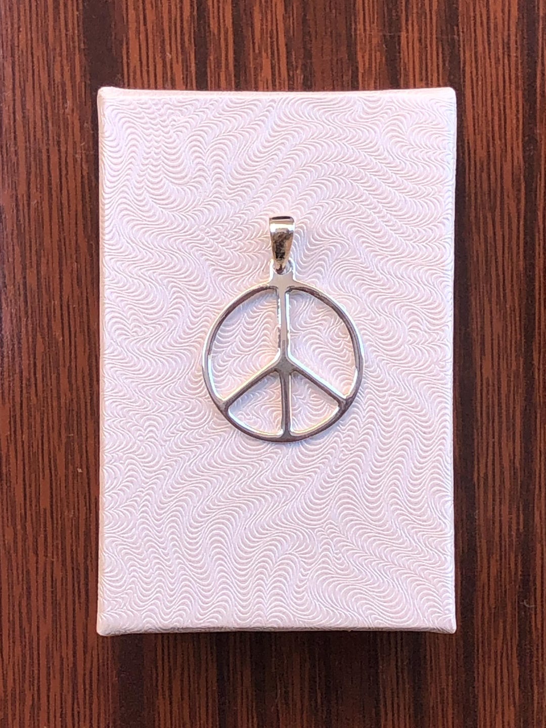 20mm/0.79in Silver Peace Sign Pendant Sterling Silver 925, Plain Peace ...