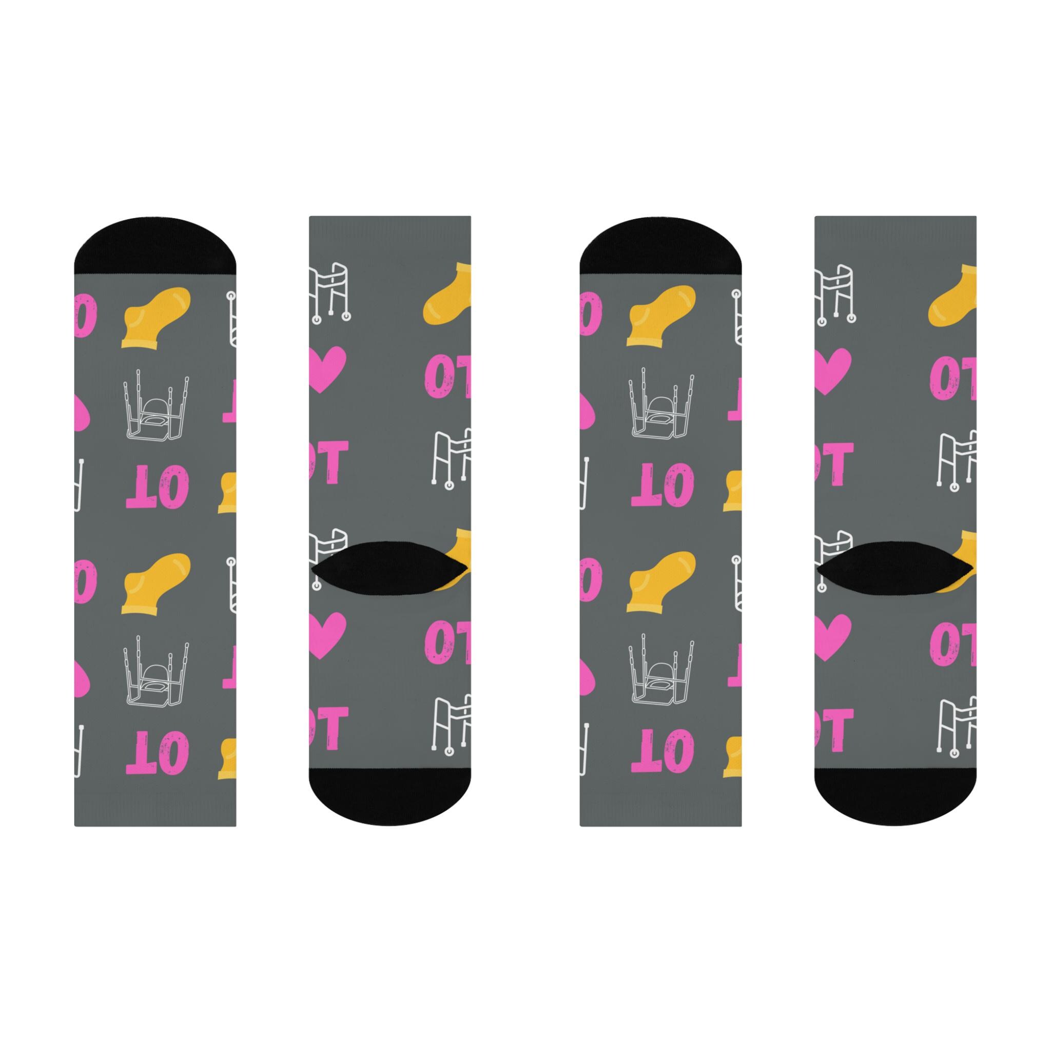Love Occupational Therapy Socks, Cute Therapy Socks, Gift for Her, OT ...