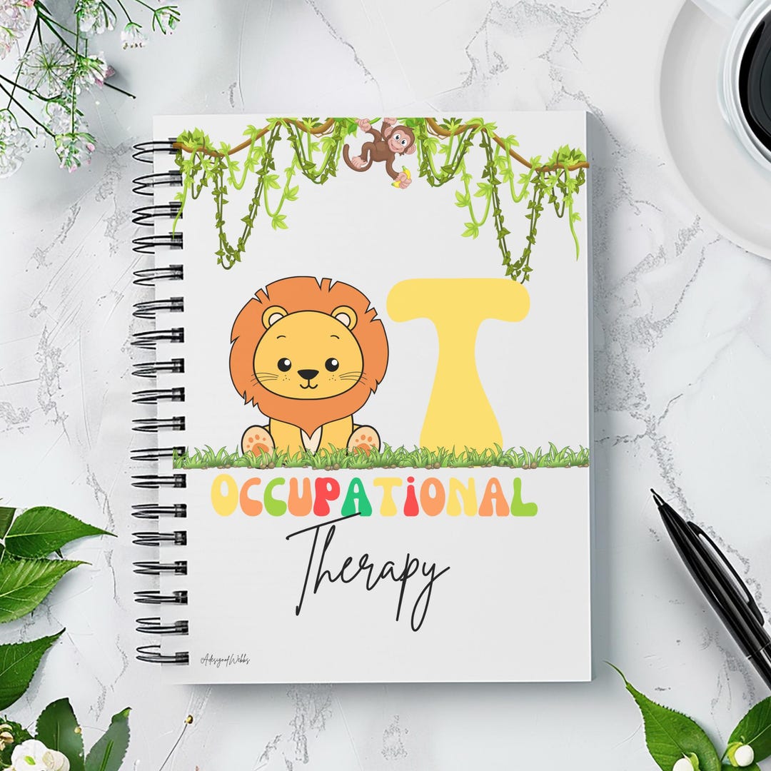 Occupational Therapy Lion Journal, Pediatric Therapy Notebook ...