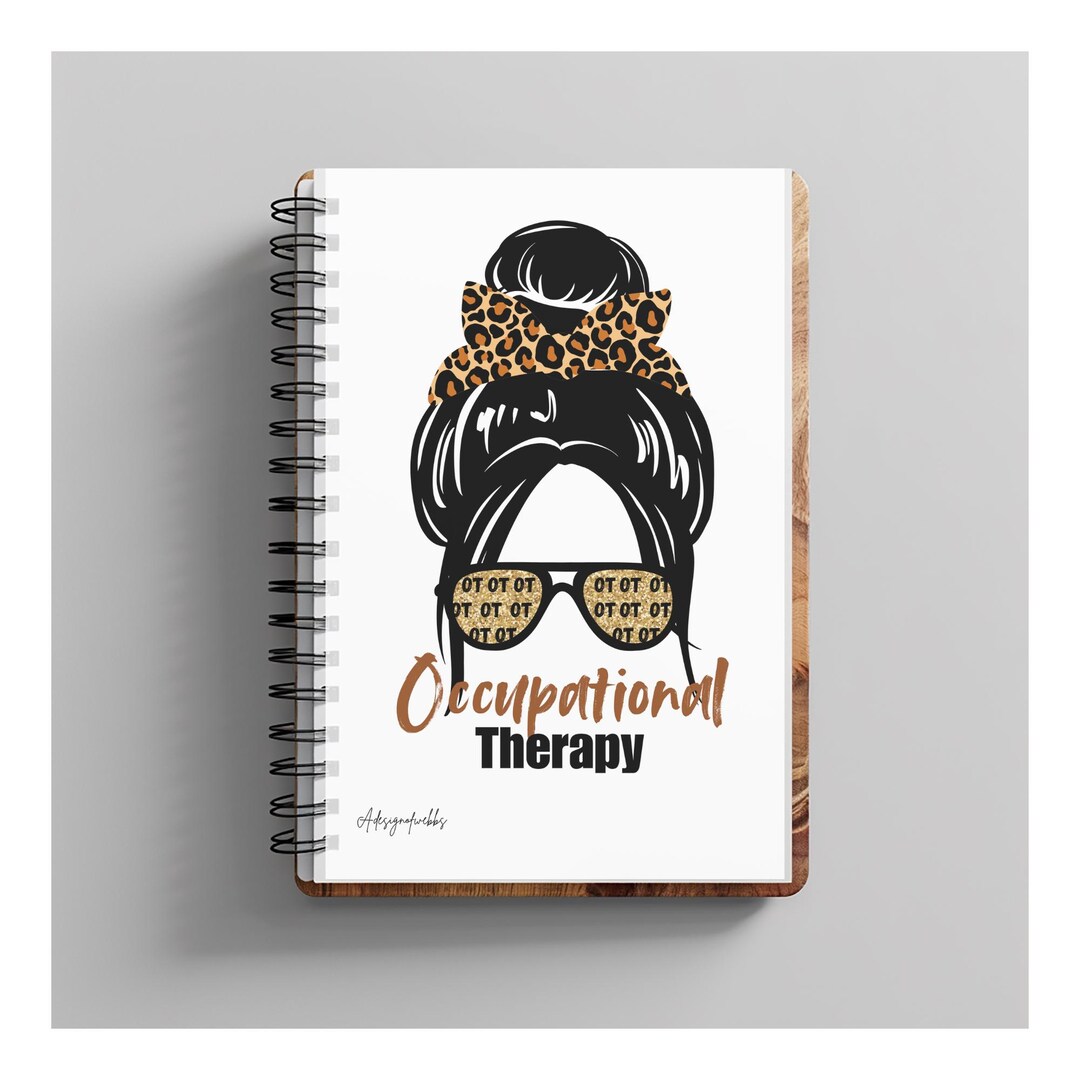 Personalized Therapy Journal, Leopard Mom Hairbow, Personalized Rehab ...