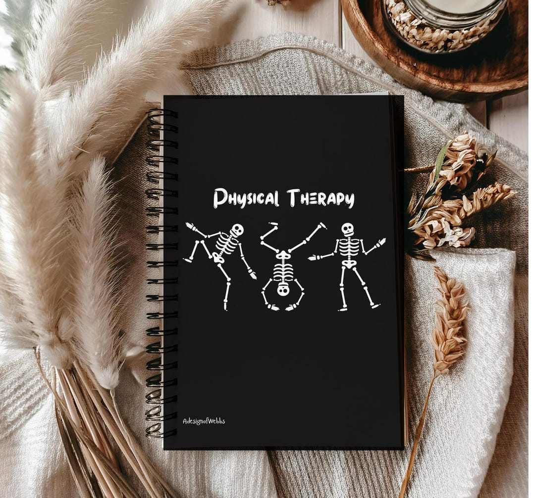 Personalized Skeleton Journal, Dancing Skeleton Graduation Notebook ...