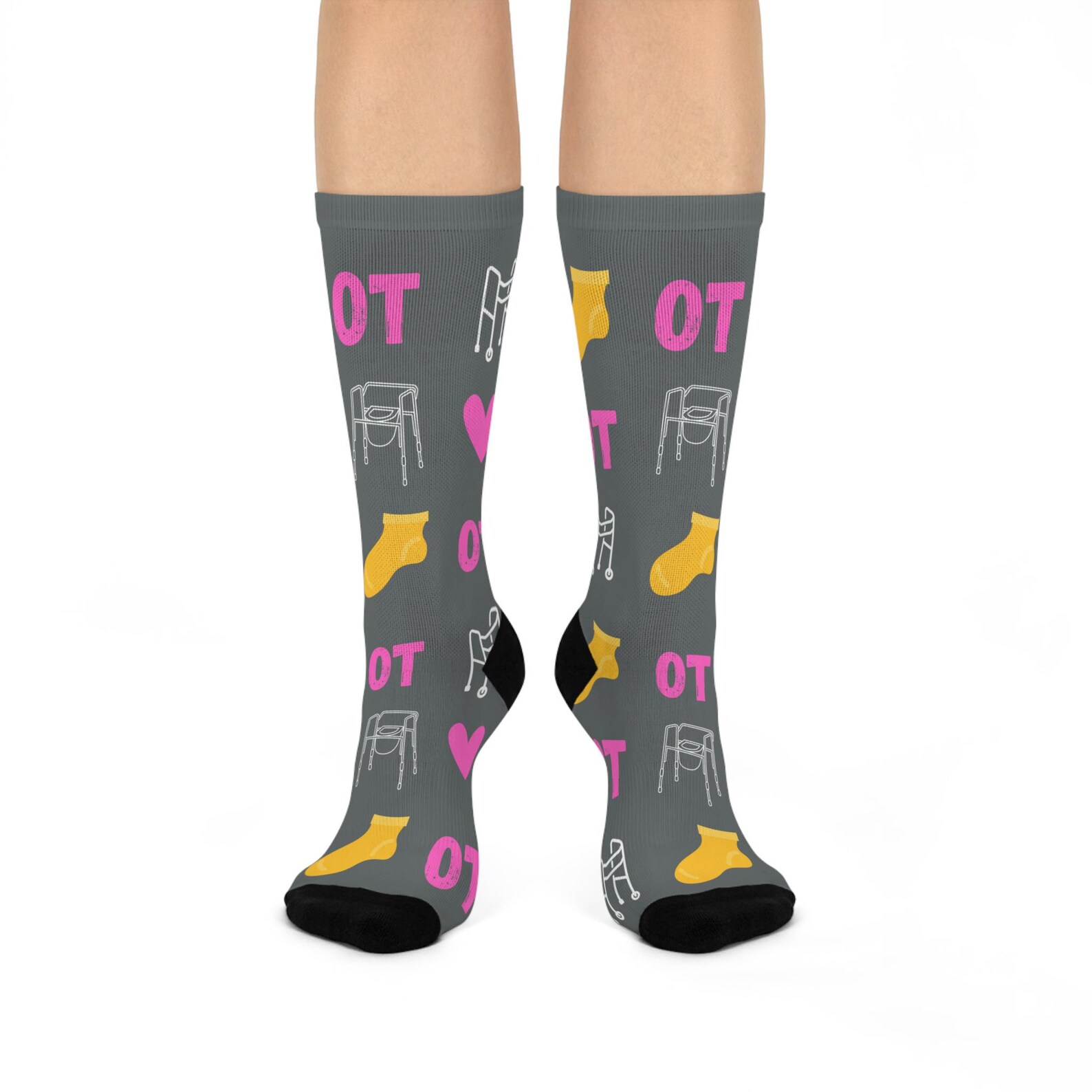 Love Occupational Therapy Socks, Cute Therapy Socks, Gift for Her, OT ...