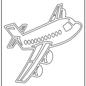 20 Different Style Airplane Coloring Pages for Kid and Adults - Etsy
